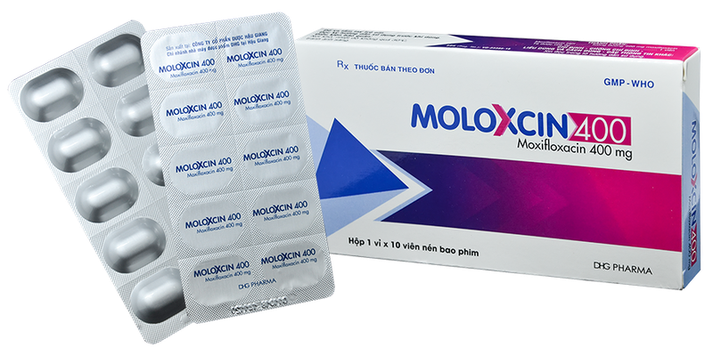 Moloxcin (Moxifloxacin) 400mg DHG Pharma (H/10v)