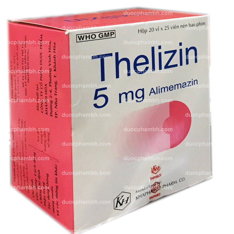 Thelizin (Alimemazin) 5mg Khapharco (H/500v)