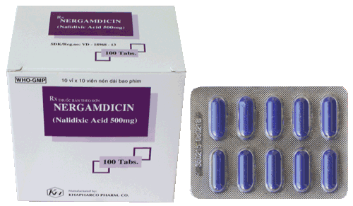 Nergamdicin (Acid Nalidixic) 500mg Khapharco (H/100v)