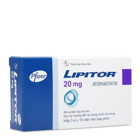 Lipitor 20mg (Atorvastatin) Pfizer (H/30v) (Cty)
