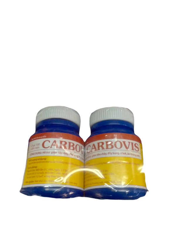 Carbovis (Than hoạt tính, Calci Carbonat, Tricalci phosphat) Đại Y (Lốc ...