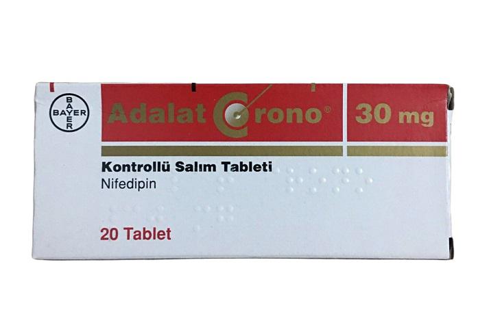 Adalat Crono 30mg (Nifedipine) Bayer Turkey (H/20V)