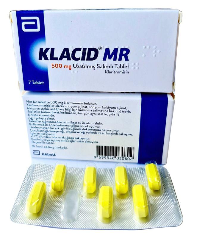 Klacid MR 500mg (Clarithromycin) Abbott Turkey (H/7V)