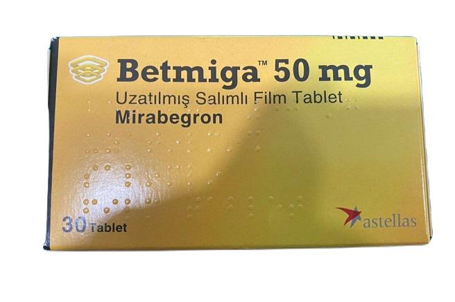 Betmiga 50mg (Mirabegron) Astellas Turkey (H/30V)