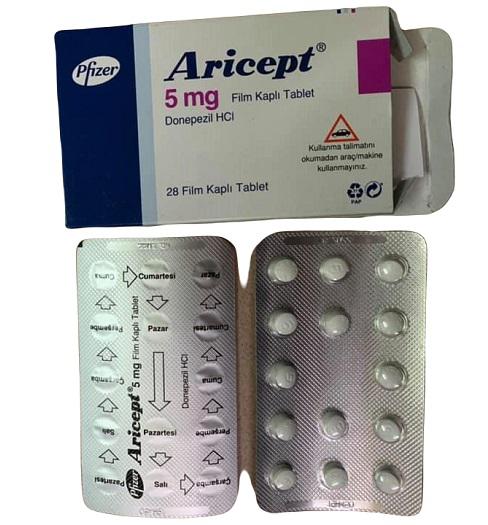 Aricept 5mg (Donepezil) Pfizer Turkey (H/28V)