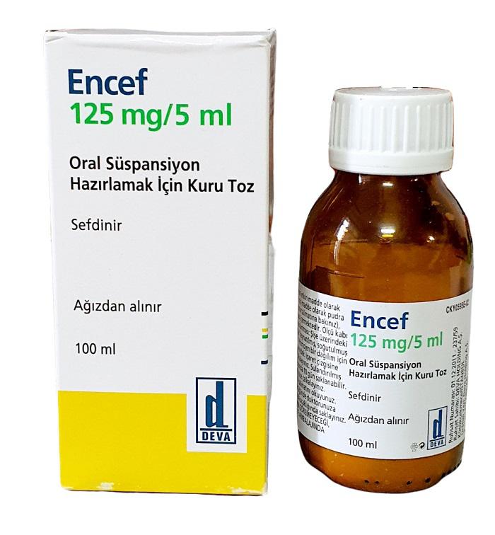 Encef 125/5ml (cefdinir ) Deva Turkey (H/Lo /100ml)