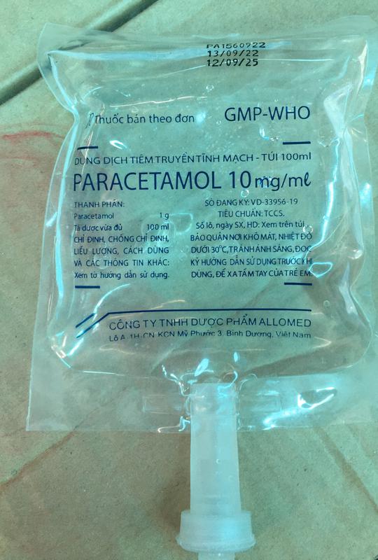 Paracetamol 1g Allomed (Túi/100ml)