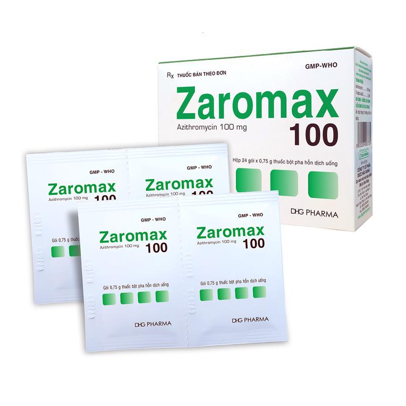 Zaromax 100 (Azithromycin) DHG Pharma (H/24gói)
