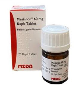 Mestinon 60mg kapli tablet (Pyridostigmine bromide)MEDA Turkey (H/20V)