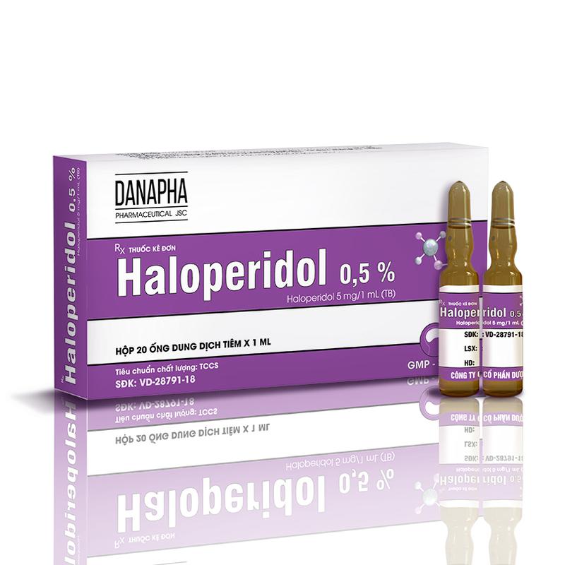 Haloperidol 0,5% Danapha (Hộp/20 ống)