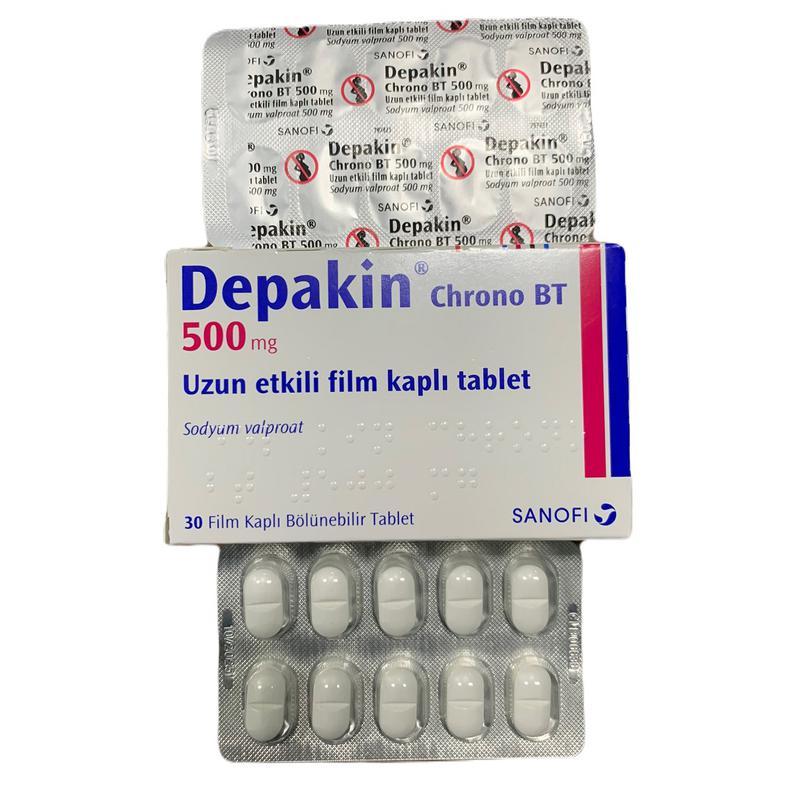 Depakine Chrono 500mg (Valproat natri) SANOFI Turkey (H/30V)