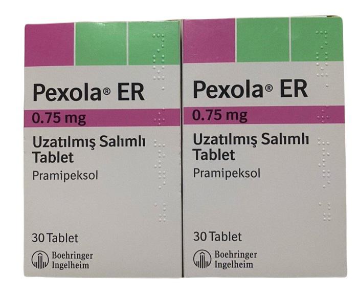 Pexola 0.75mg (Pramipexole) Boehringer Turkey (H/30V)