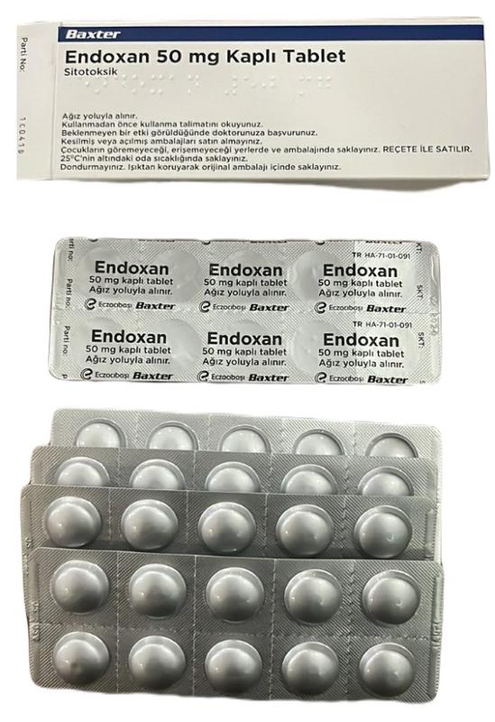 Endoxan 50mg (Cyclophosphamide) Baxter Turkey (H/50V)