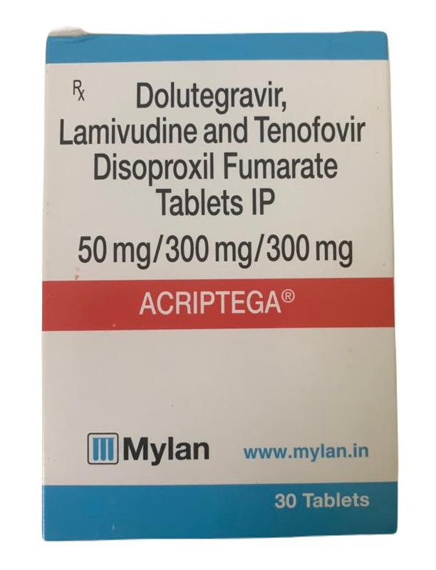 ACRIPTEGA 50MG/300MG/300MG (H/30 V)