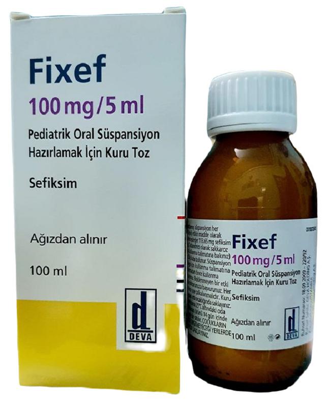 Fixef 100mg/5ml (Cefixim) DEVA Turkey (H/ 1 lo /100ml)