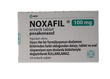 Noxafil 100mg (posaconazole) MSD Turkey (H/24V)