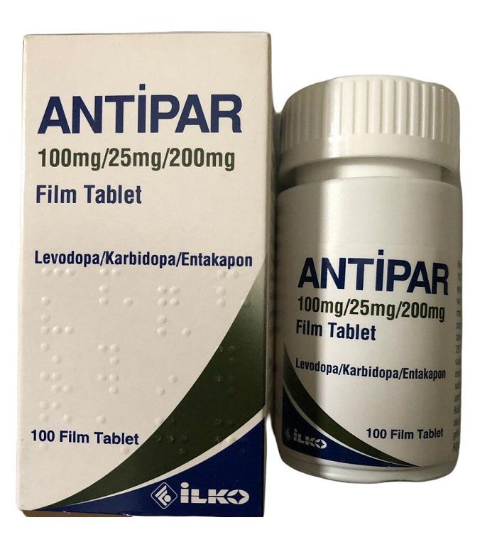 ANTIPAR 100mg/25mg/200mg (Levodopa, Carbidopa, Entacapon) ILKO Turkey ...