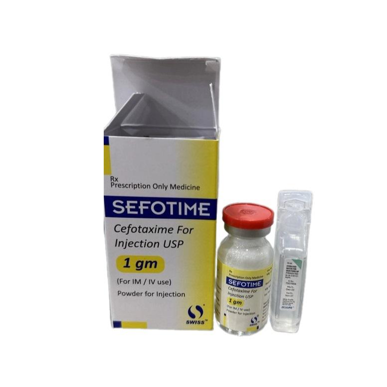Sefotime (Cefotaxime) 1g Swiss (Lốc/10 hộp)