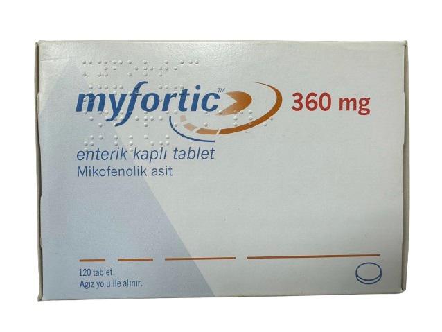 Myfortic 360mg (Acid mycophenolic) Novartis (H120 V)